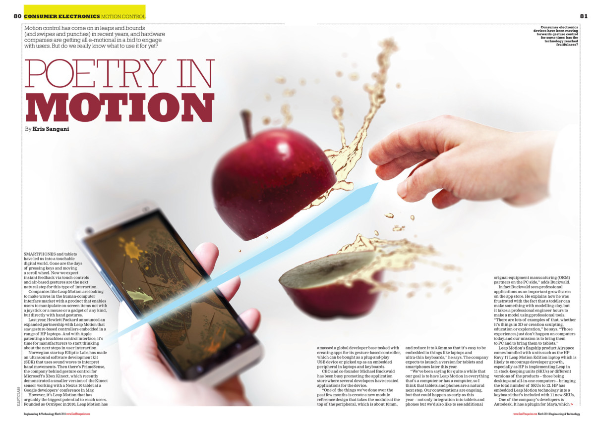 POETRY IN MOTION – ENGAGING USERS WITH SWIPES AND PUNCHES – Kris Sangani